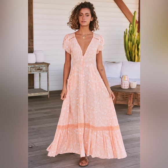 Jaase | Dresses | Salty Crush Jaase Collaboration Carmen Maxi Dress ...